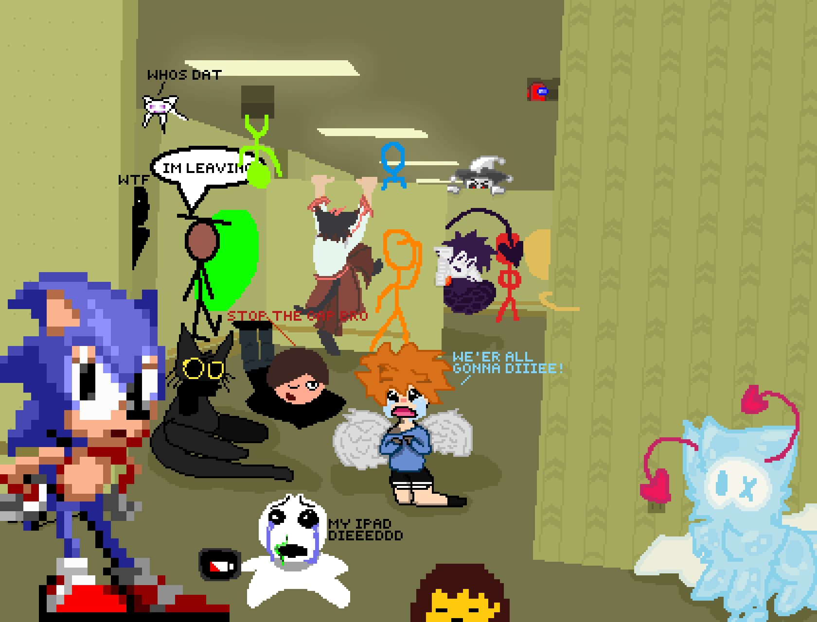 Pixilart - backrooms collab by SuperTails3123